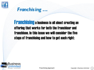 Franchising Integrated Approach System | PPT | Business | Business and Finance