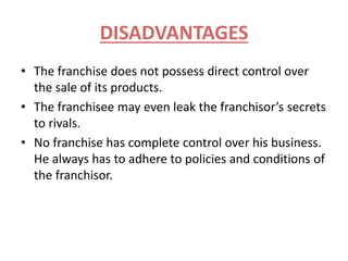 Franchising and licensing | PPTX