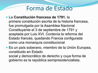 Derecho constitucional- Francia | PPTX