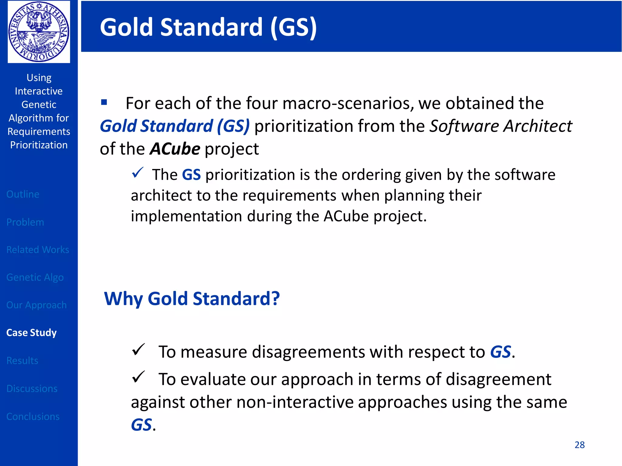 Using Interactive Genetic Algorithm for Requirements Prioritization | PDF