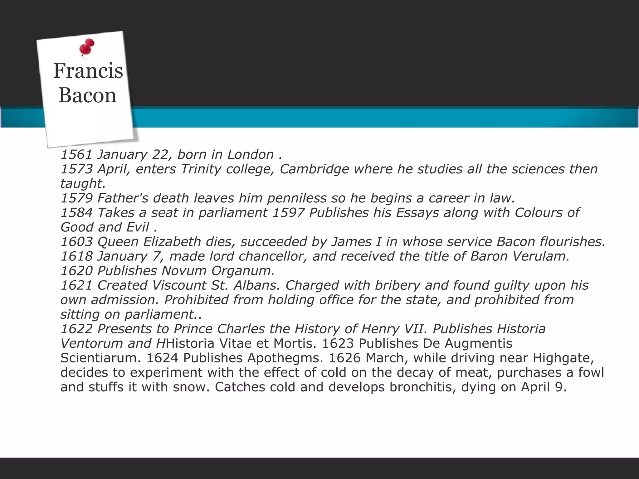 Francis bacon | PPT