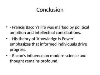 Francis Bacon Knowledge Is Power Presentation Pptx Ppt On Knowledge