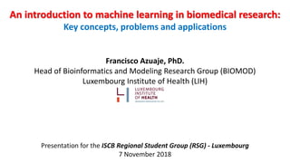 An introduction to machine learning in biomedical research: Key ...