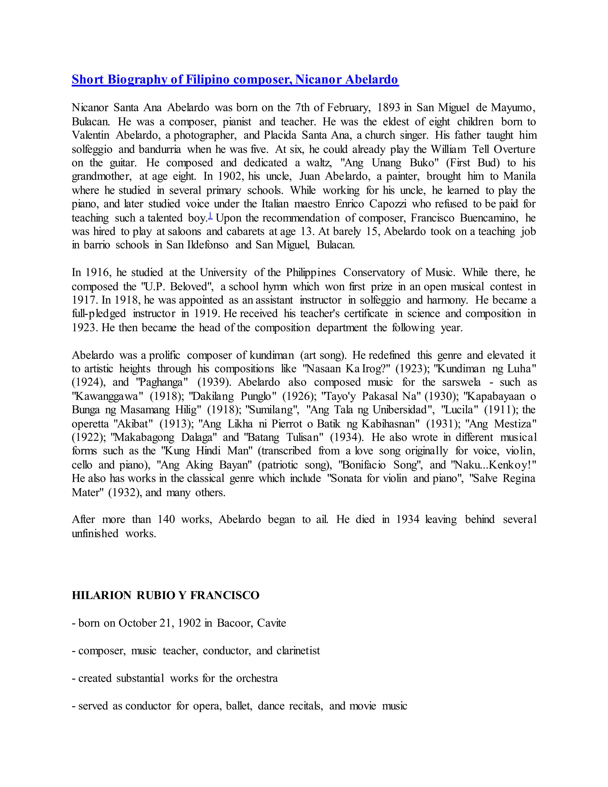 Francisco beltran buencamino sr | DOCX