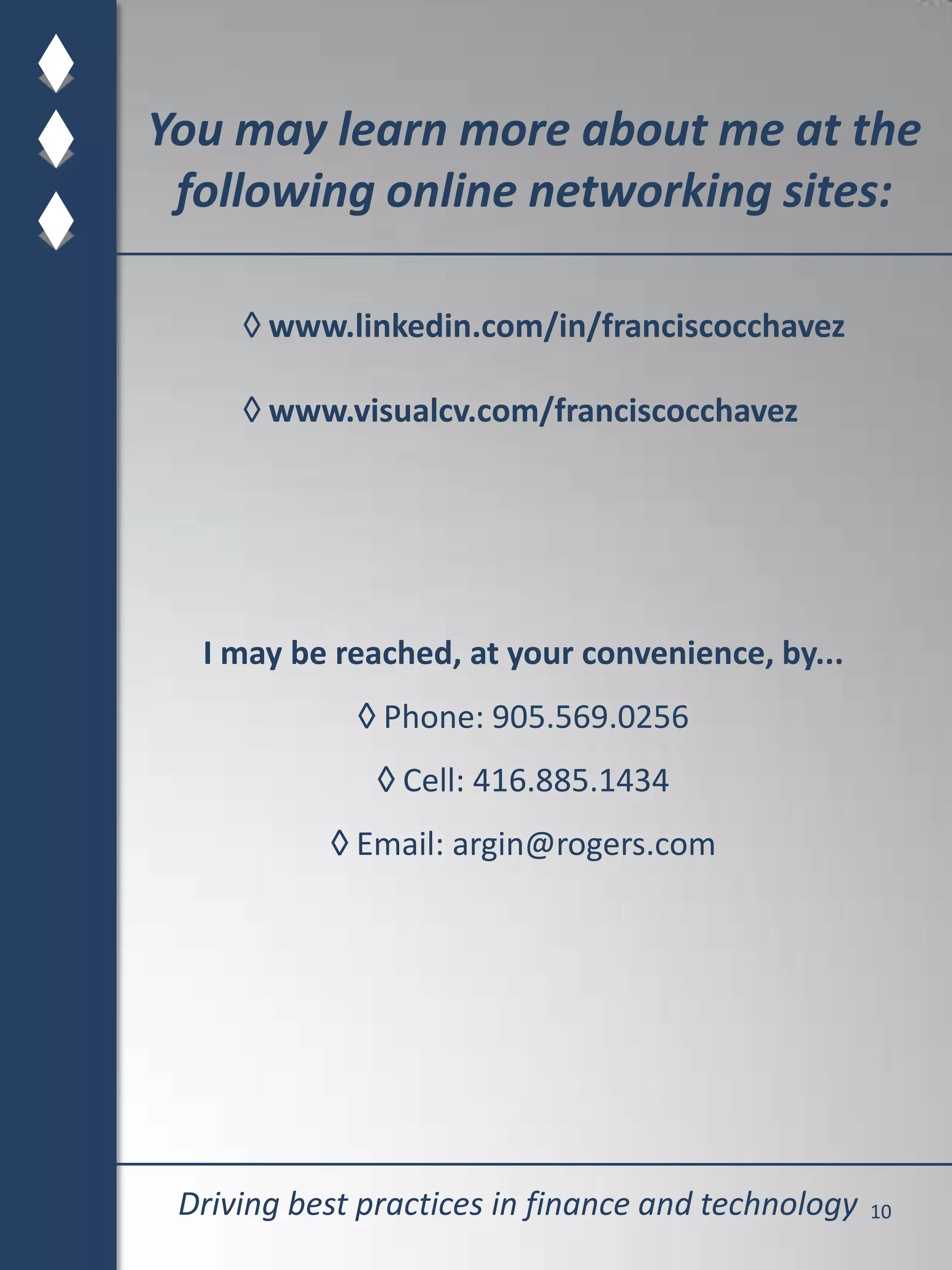 Francisco Chavez Presentation | PPSX