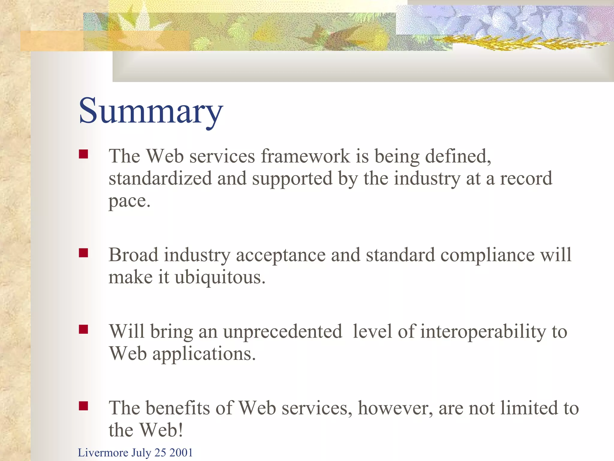 webservices overview | PPT