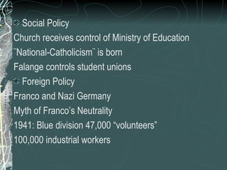 Francisco Franco 1936 1945 | PPT