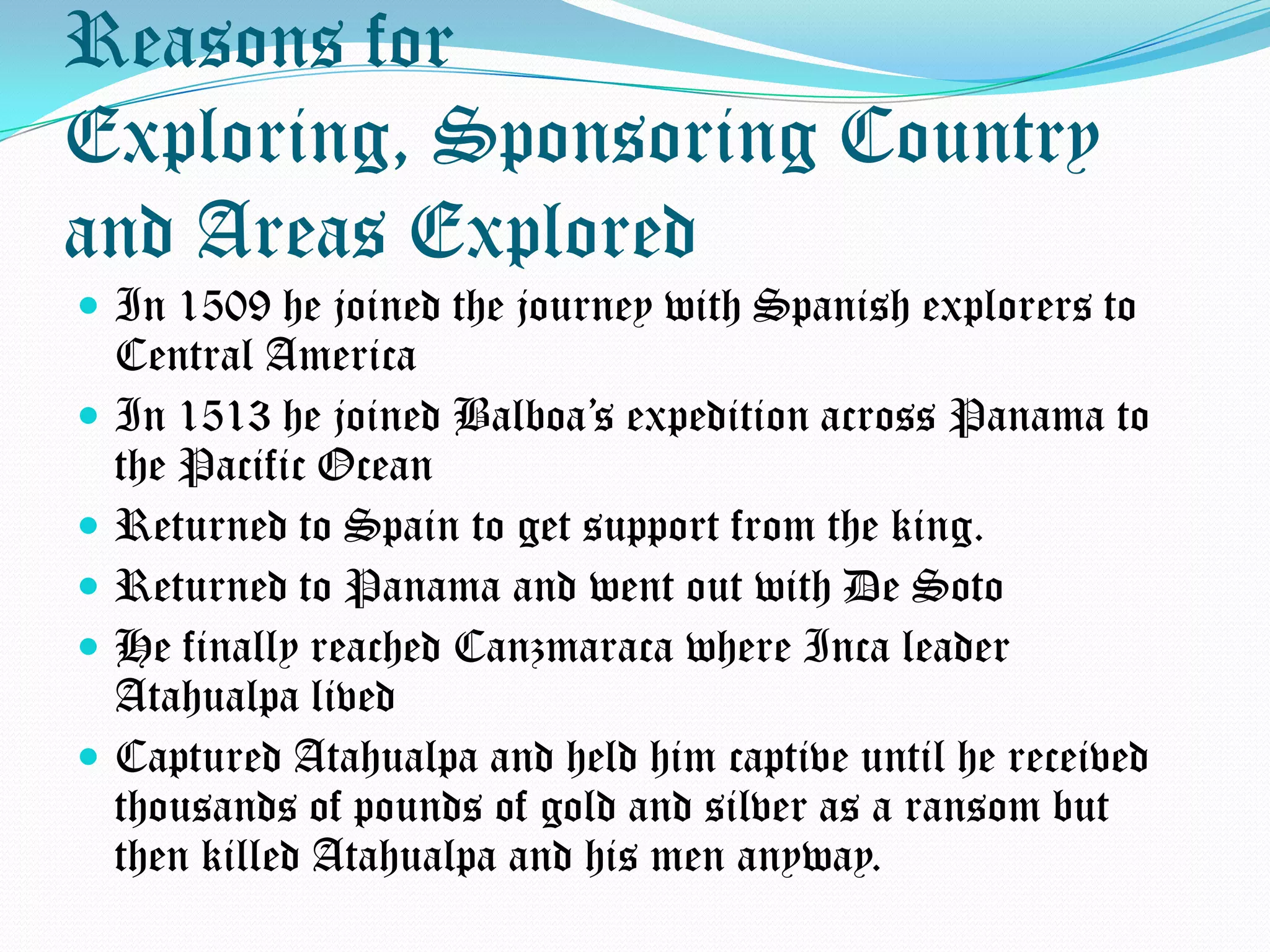 Francisco Pizarro MB | PPT