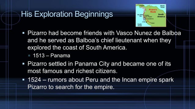 Francisco pizarro’s life story | PPTX