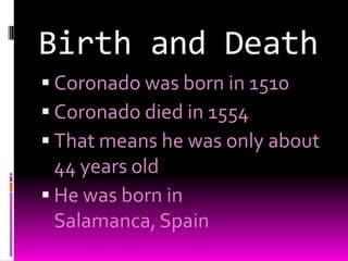 Francisco vasquez coronado | PPT