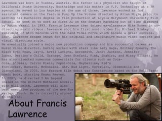 Francis Lawrence case study | PPTX