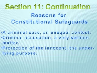 Article III Section 11(partly)-12 | PPT