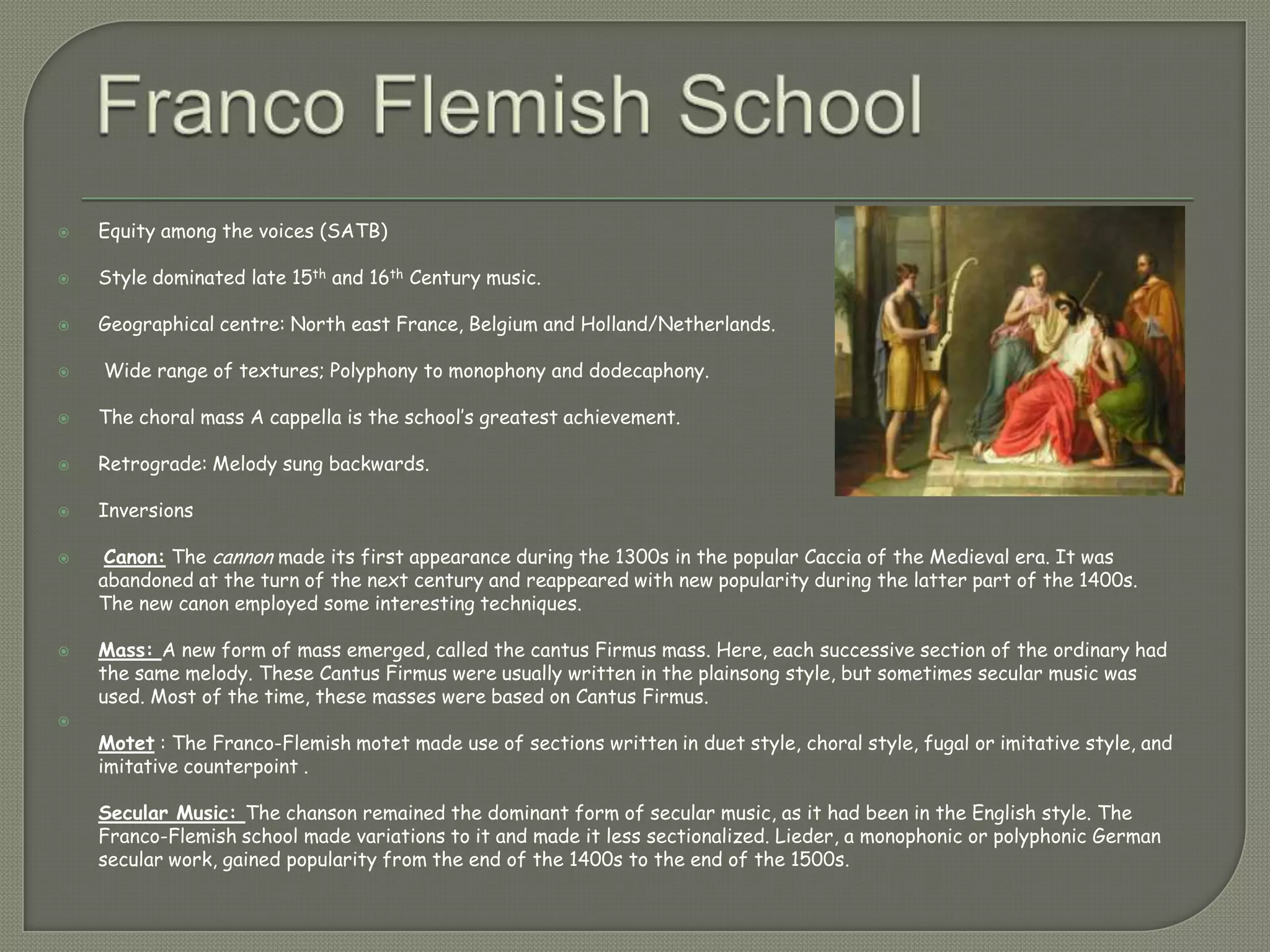 Franco flemish school | PPTX