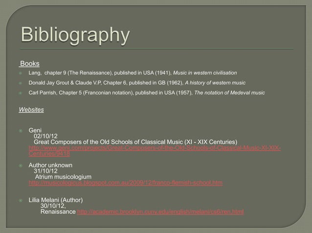 Franco flemish school | PPTX | Classical Music | Music