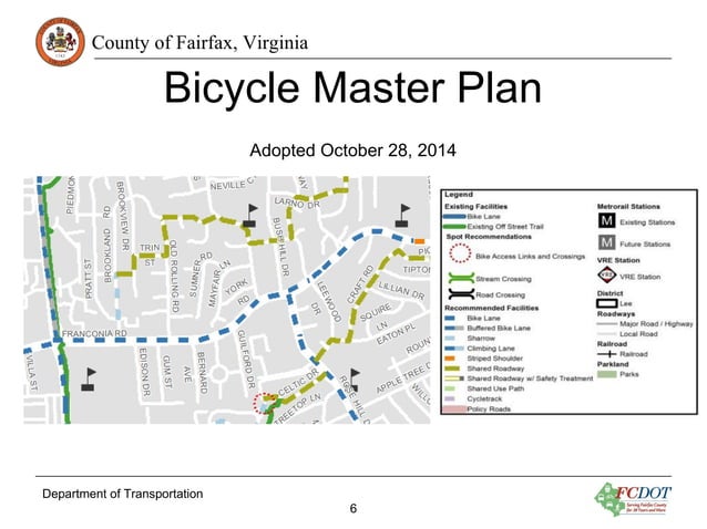 Proposed Bicycle Facilities: VDOT Summer 2015 Repaving-Franconia Road | PPT