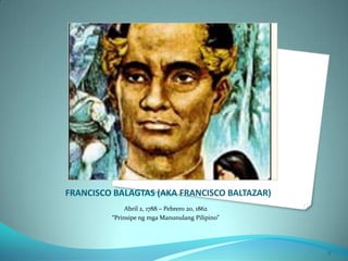 Francsico balagtas | PPTX | Poetry | Books and Literature