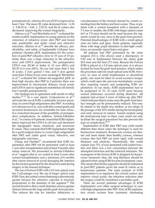 FR and the astigmatism after penetrating keratoplasty | PDF