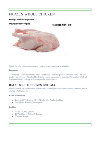 Catálogo Frango NelMarc | PDF | Birds | Pets