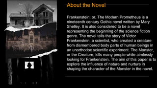 Nature Versus Nurture in' Frankenstein' | PPTX
