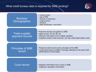SME credit information presentation | PPTX