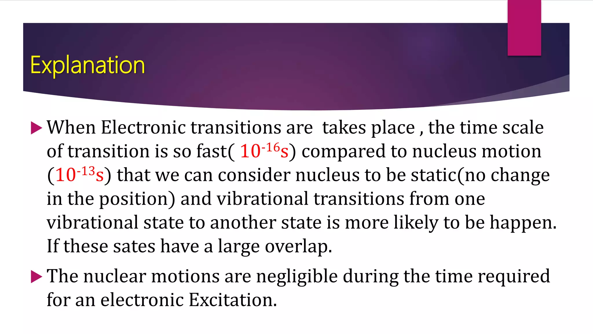 Frank condon principle | PPTX
