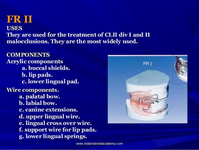 Frankel functional appliance