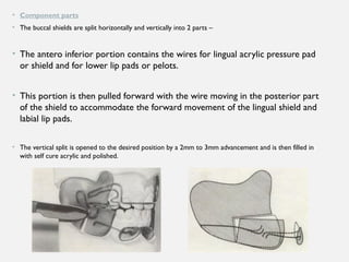FRANKEL APPLIANCE in orthodontics 1st year.pptx