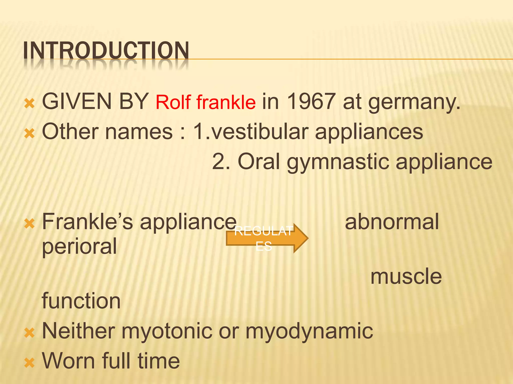 Frankel’s appliance | PPTX