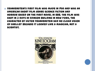 Frankenstein in the cinema. | PPT