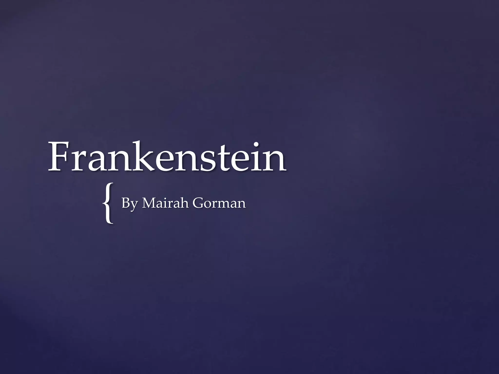 Frankenstein | PPT