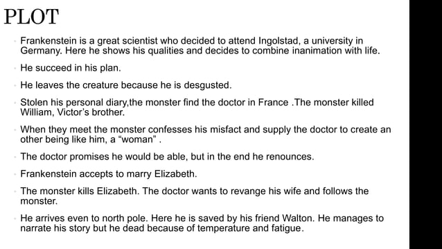 Frankenstein | PPTX | Science Fiction | Genres