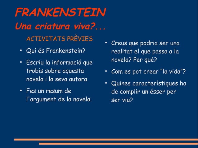 Frankenstein | PPT