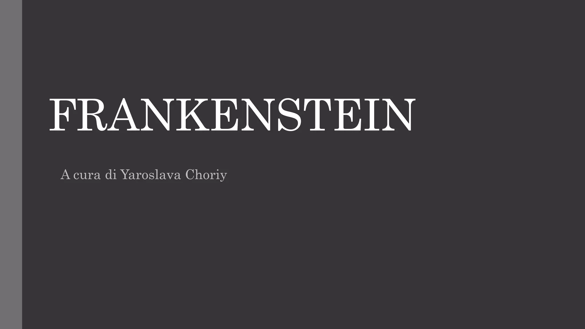 Frankenstein by Mary Shelley | PPTX