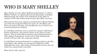 Frankenstein by Mary Shelley | PPTX