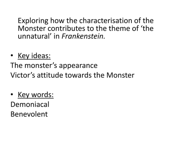 Frankenstein and macbeth | PPT