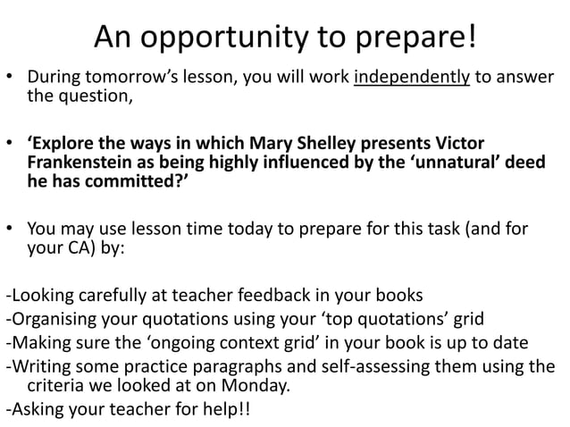 Frankenstein and macbeth | PPT