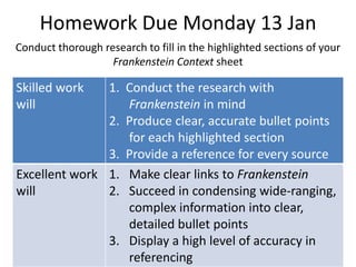 Frankenstein and macbeth | PPTX