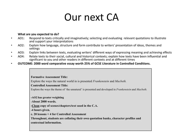 Frankenstein and macbeth | PPT
