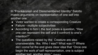 Search for Identity in 'Frankenstein' | PDF