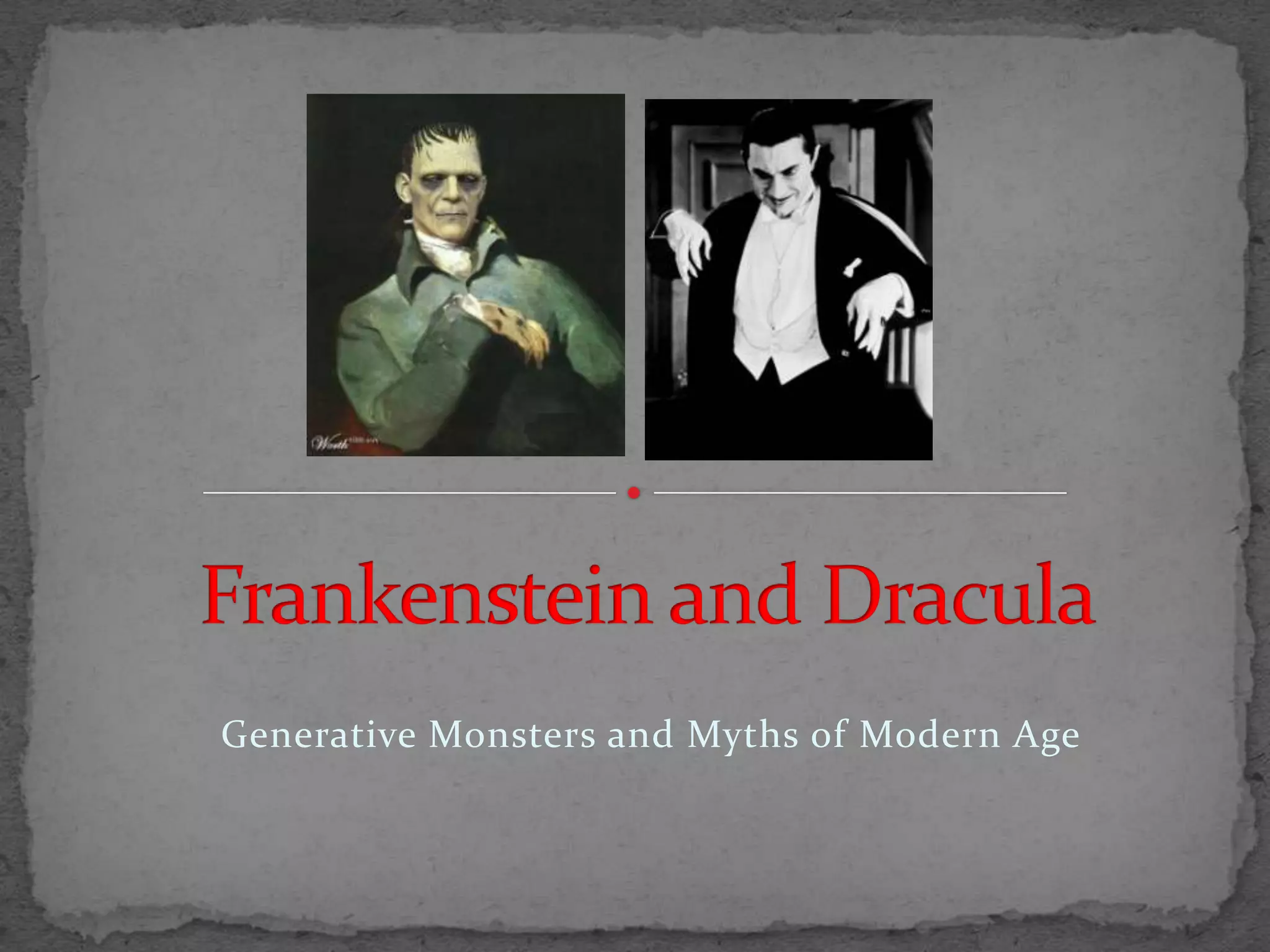 Frankenstein And Dracula | PPTX