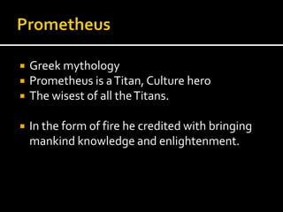 Frankenstein as a modern Prometheus | PPT