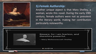 "Frankenstein" by Mary Shelley as a Modern work | PPT
