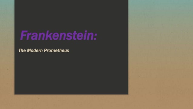 Frankenstein by Mary Shelley | PPTX