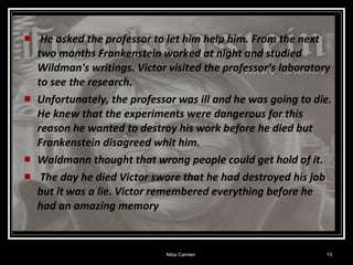 Frankenstein ch 1 4 | PPT