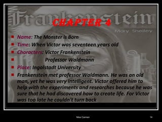 Frankenstein ch 1 4 | PPT
