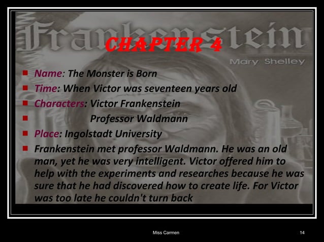 Frankenstein ch 1 4 | PPT