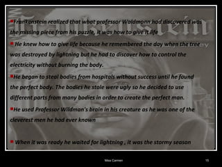 Frankenstein ch 1 4 | PPT