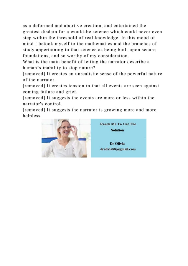 Frankenstein Chapter 2, Excerpt 2By Mary ShelleyVictor Frank.docx ...