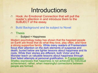 Frankenstein essay writing tips | PPTX