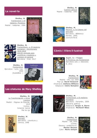 Guia de lectura de Frankenstein | DOCX
